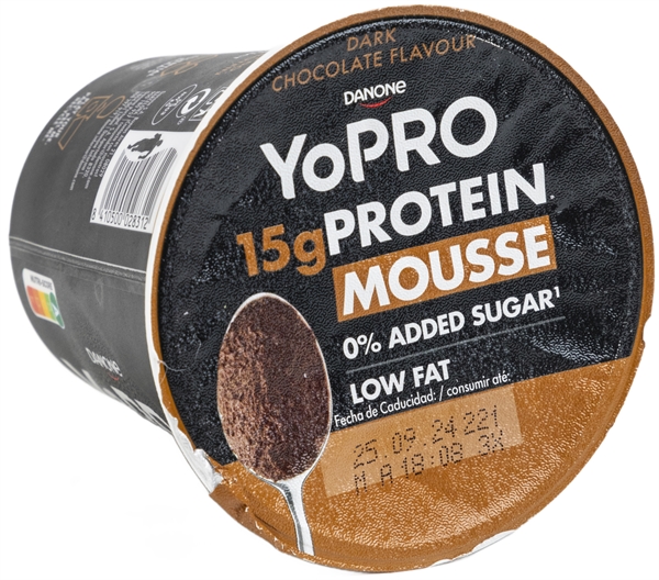 YOPRO DANONE PROTEIN MOUSSE PROTEÍN DARK CHOCOLATE FLAVOUR LOW FAT ...